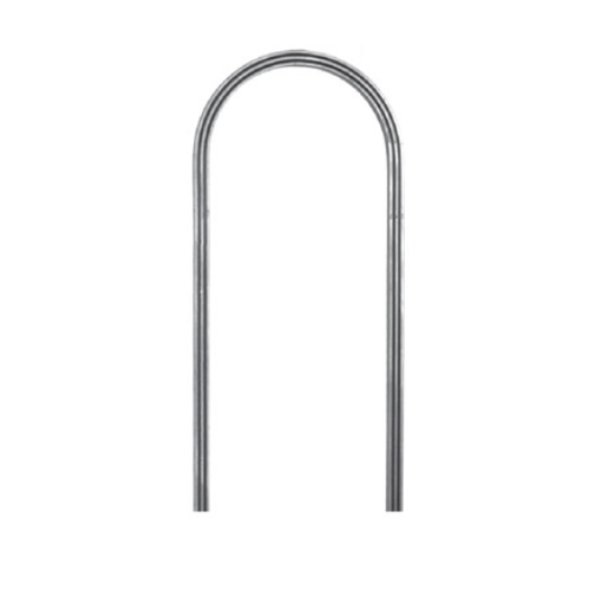 16MM Wrought Iron Square Double Grooved Hoop Top Bar with 200MM Center ...